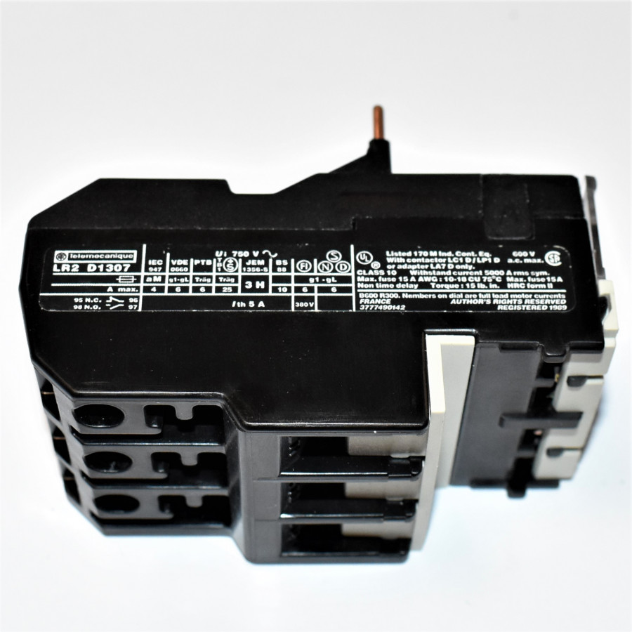 Telemecanique LR2D1307 3-faset termorelæ 1,6-2,5A - Brugt - Billigt hos ...