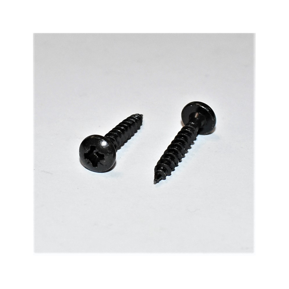 Små sorte skruer! 3x10mm sorte spånpladeskruer - undersænket Torx 10 ...