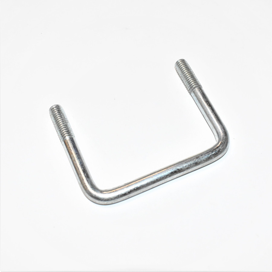 Firkantet U-Bøjle B 84mm x L 65mm - M10 gevind - Dragebånd - Clamp