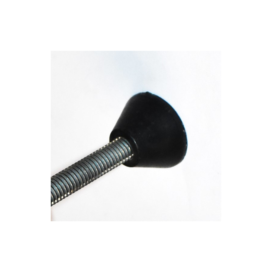Konisk Plastdup M6 - sort - dia 20mm - Pris pr stk