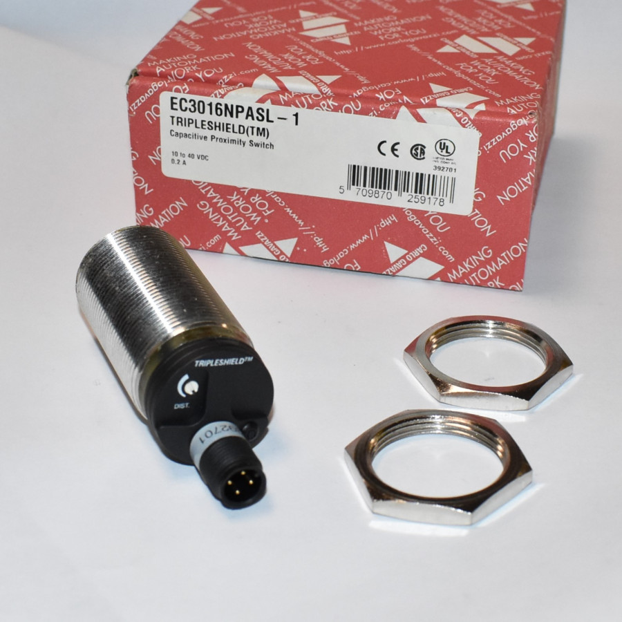 Kapacitiv Sensor - Tripleshield EC3016NPASL-1 - Rustfri - M30
