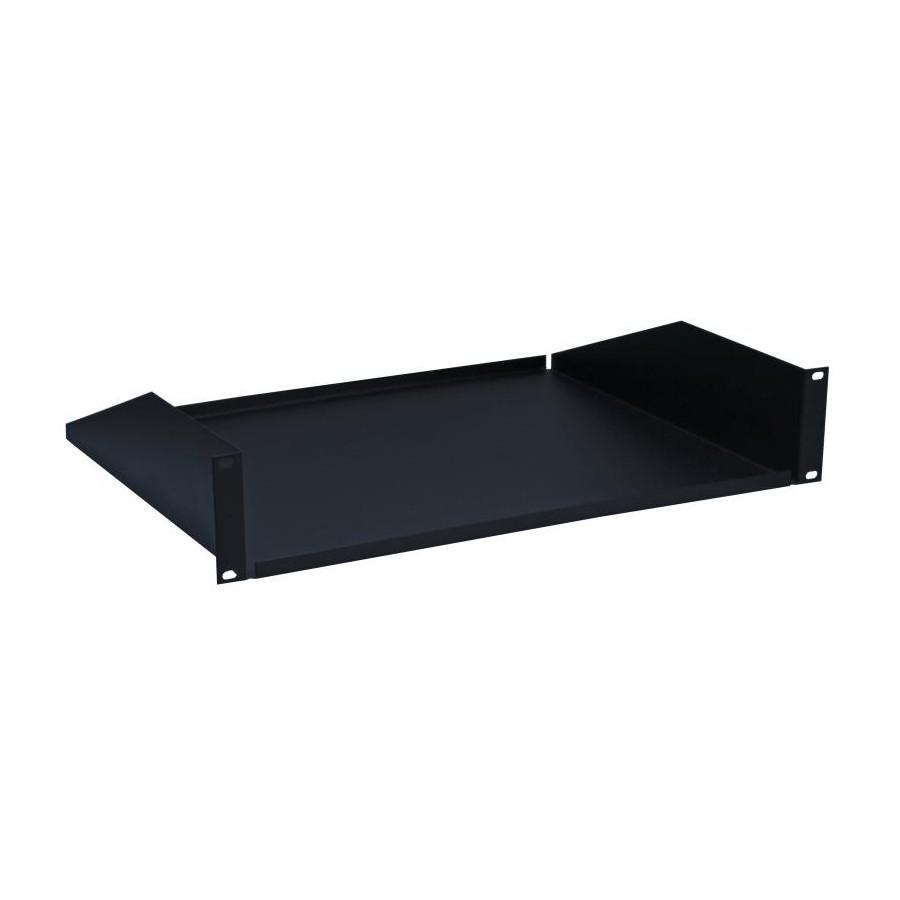 2U Rack Tray - Hylde til 19" Montering 48,5cm x 8x8cm - Dybde 37cm