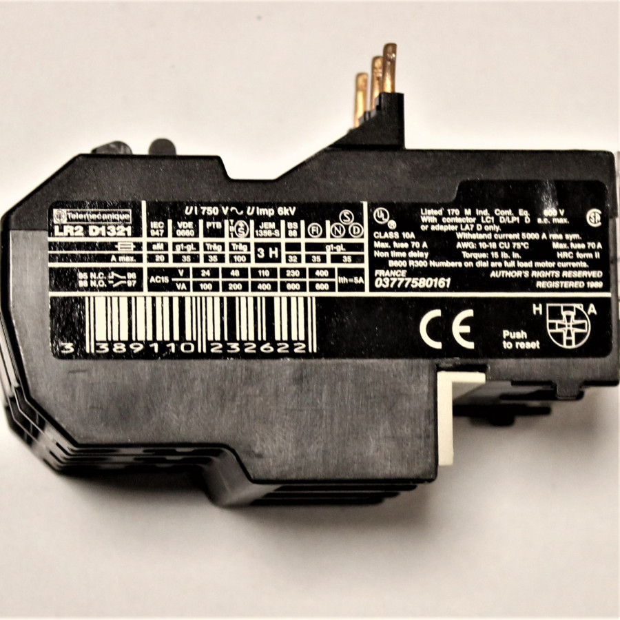Telemecanique LR2 D1321 3-faset termorelæ - Brugt